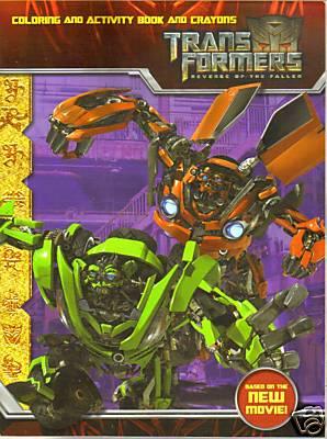 TF:ROTF coloring book cover | TFW2005 - The 2005 Boards